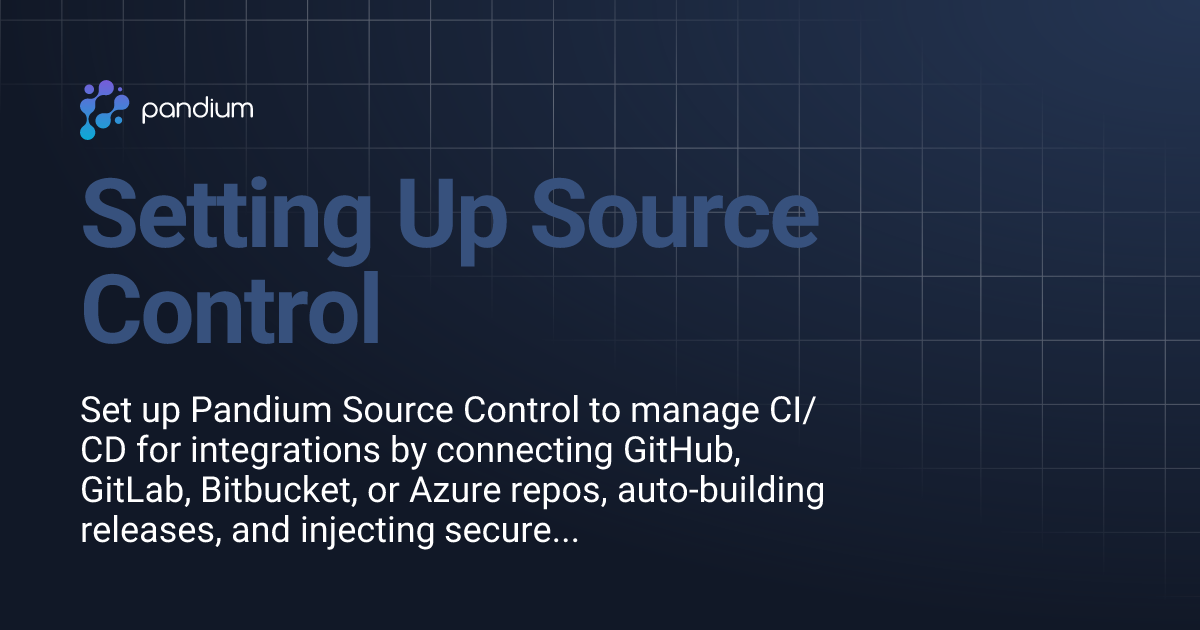 Setting Up Source Control | Pandium Docs