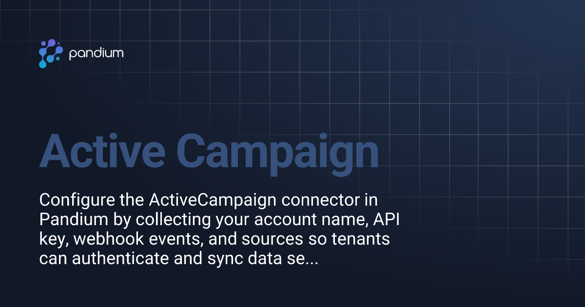 Active Campaign | Pandium Docs