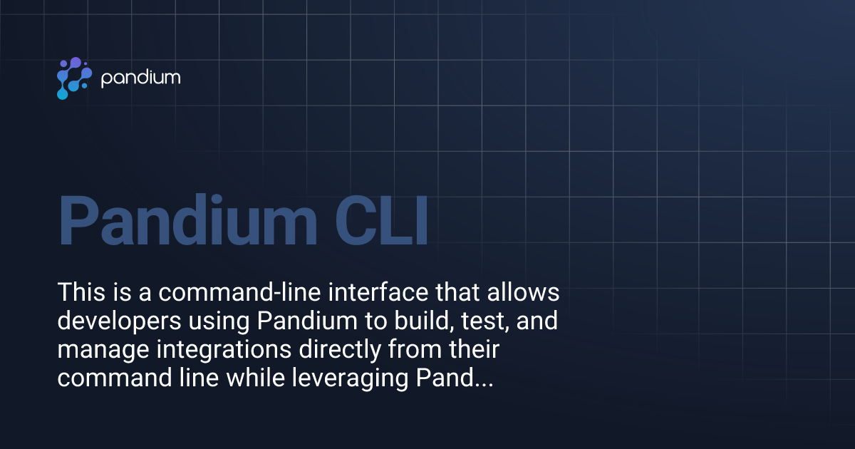 Pandium CLI | Pandium Docs